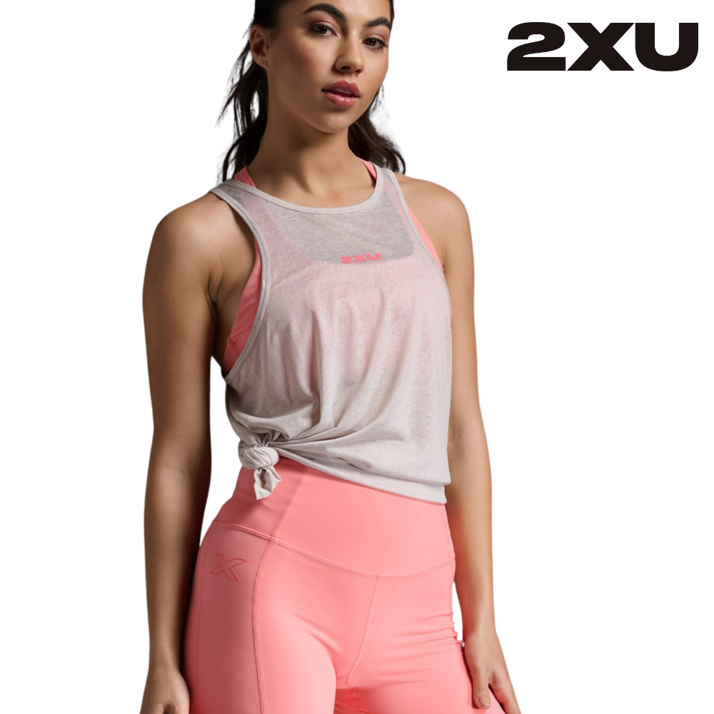 2XU Women Relight Tank - Moon / Pink Glow – Liv Activ