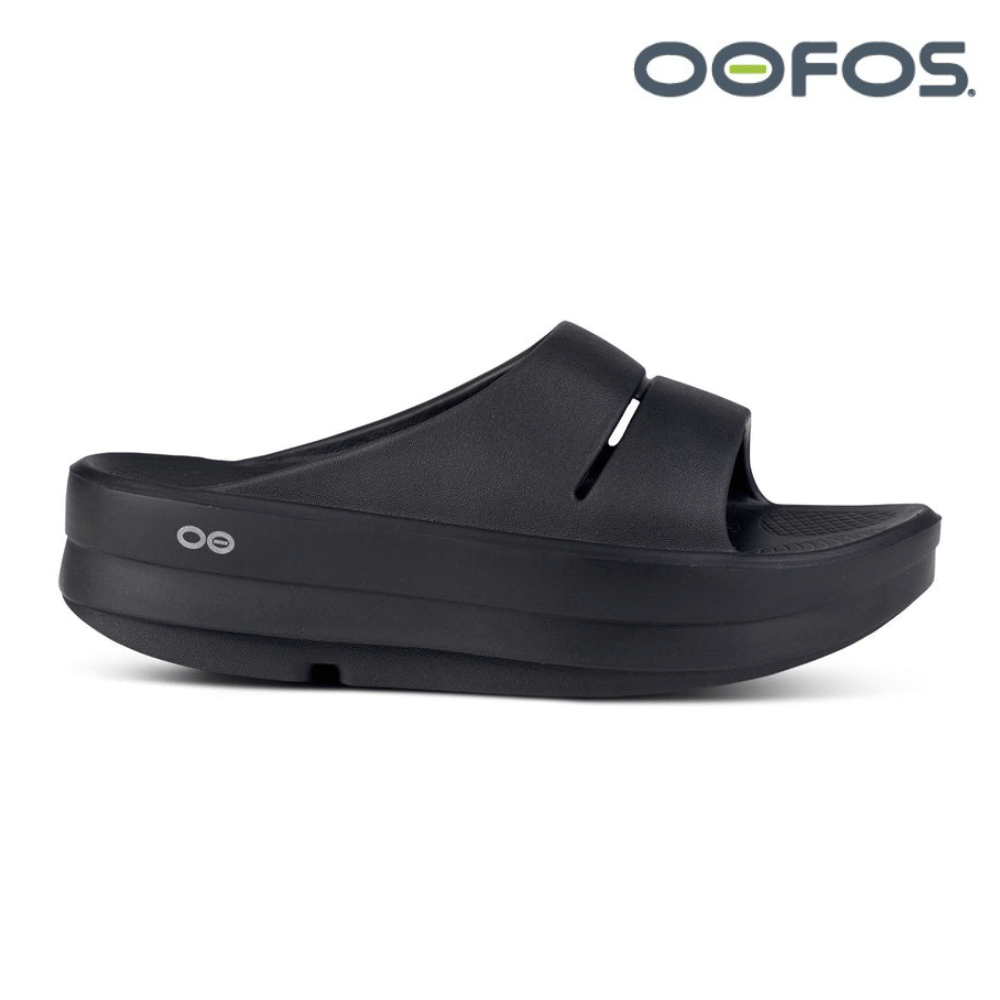 OOFOS Women OOmega OOahh Slide - Matte Black – Liv Activ